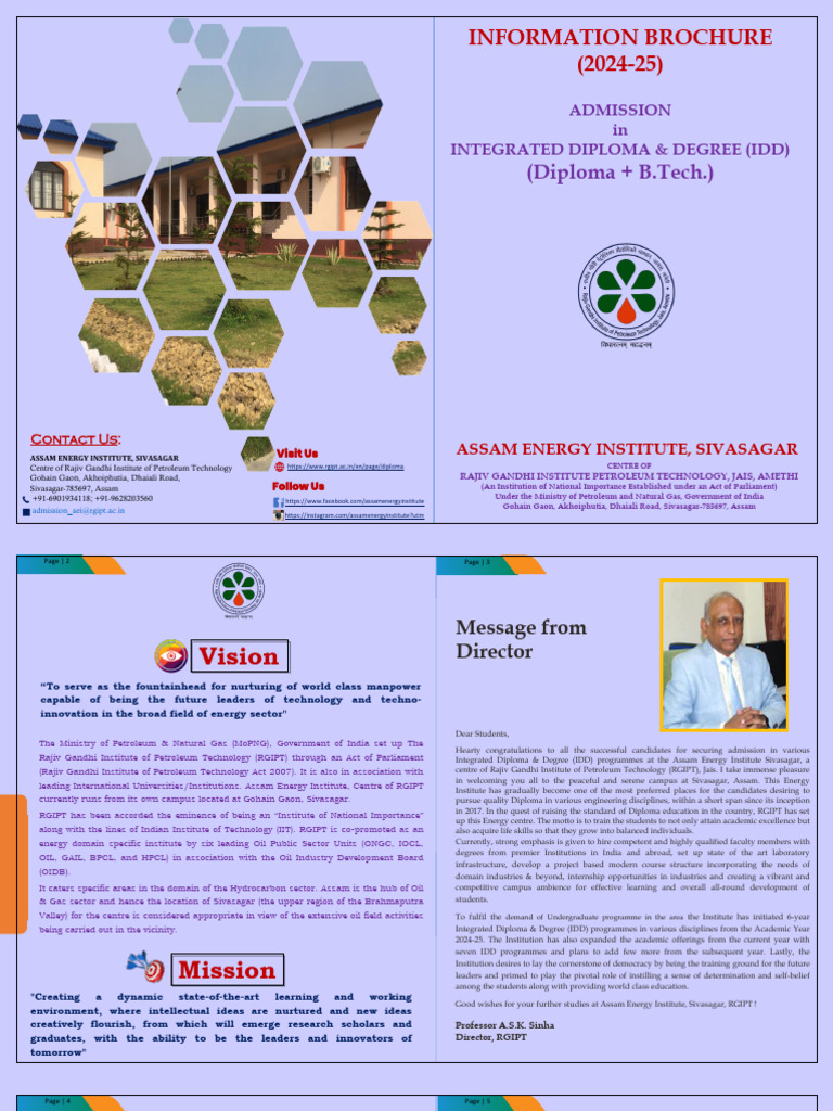 Admission Brochure - IDD 2024-25 | PDF