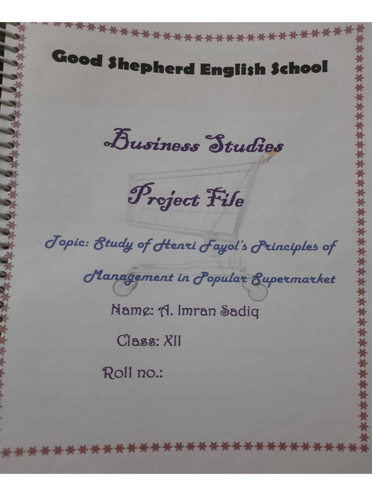 BS Project On Principles of Management | PDF