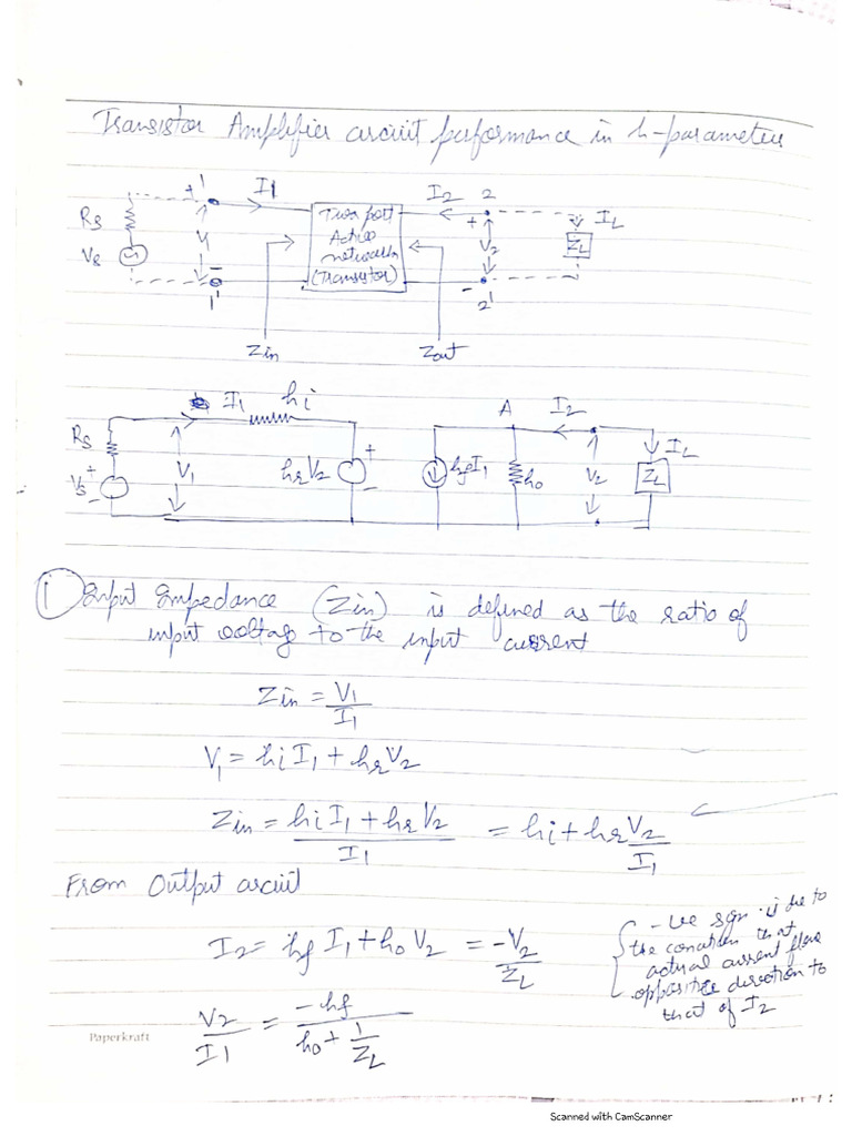 7 analysis using h parameters 1 | PDF