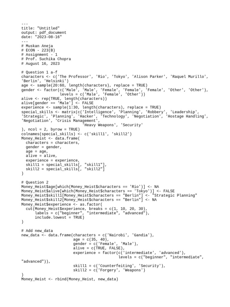 Assignment1_Muskan.R | PDF