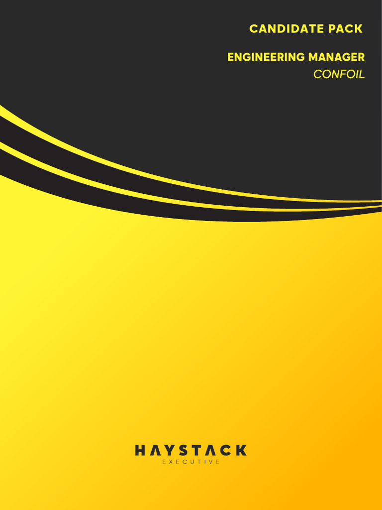 Candidate Pack - Confoil, Engineering Manager v2 | PDF | Leadership | Food Safety