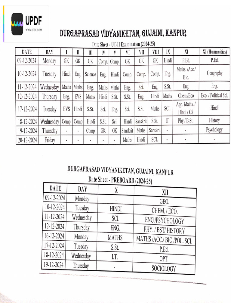 Date - Sheet Preboards | PDF