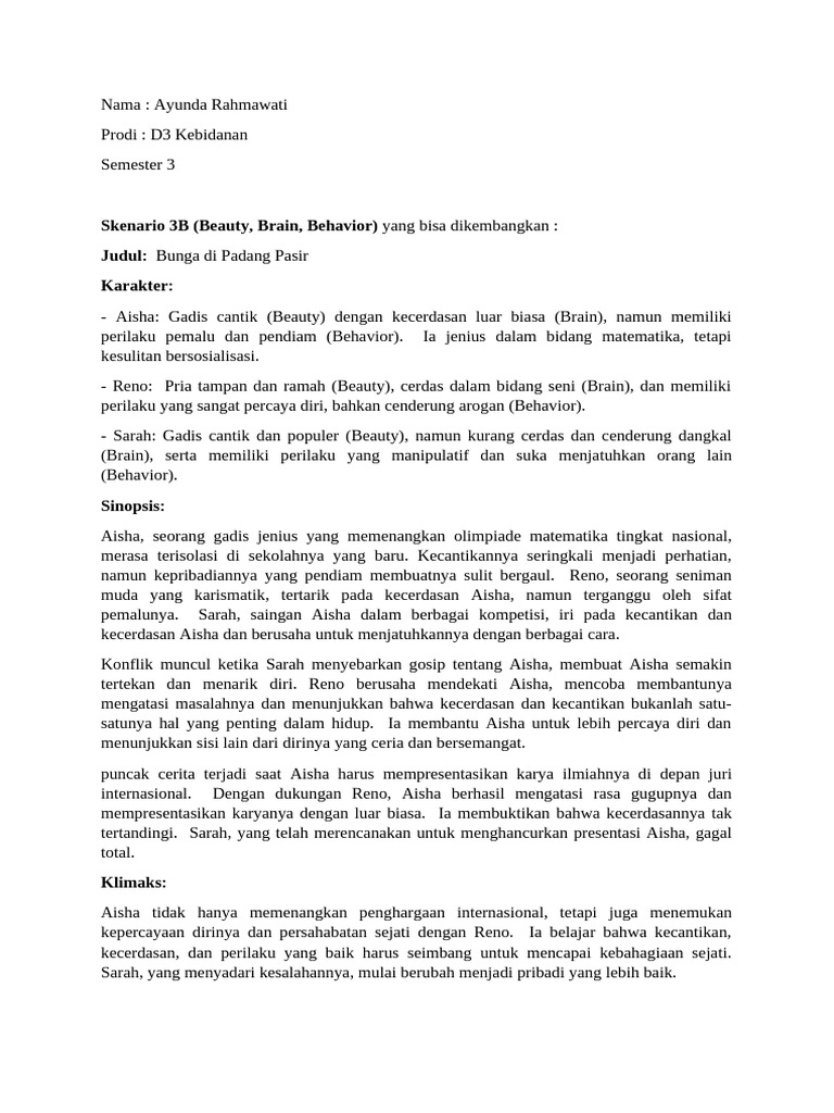 Tugas 3B (Ayunda Rahmawati) .1 | PDF