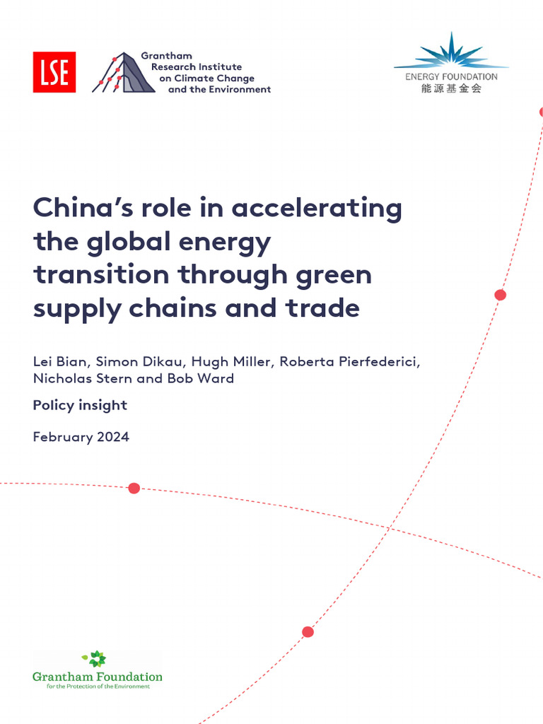 Chinas Role in Accelerating The Global Energy Transition Through | PDF ...