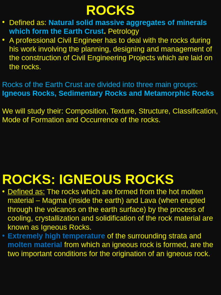 ROCKS | PDF | Igneous Rock | Rock (Geology)