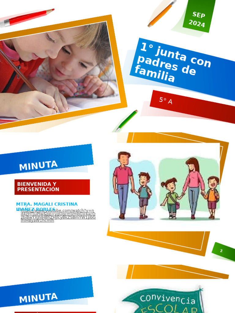 Reunión Padres 5°A: Normas y Metodología | PDF