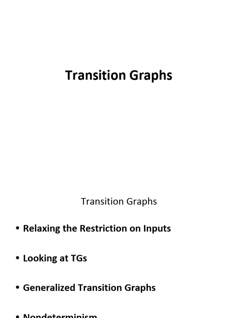 Lec 07 Transition Graphs | PDF | Metalogic | Mathematics