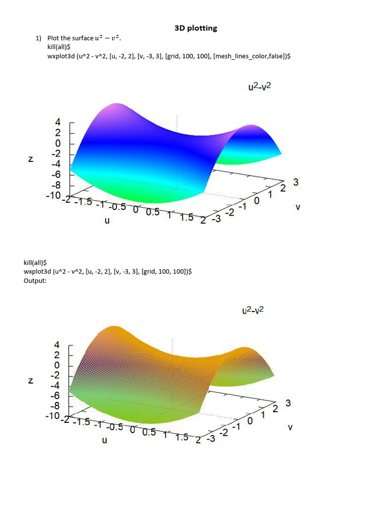 lab 3D plotting-1 | PDF | Sphere | Analytic Geometry