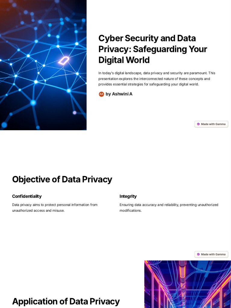 Cyber-Security-and-Data-Privacy-Safeguarding-Your-Digital-World | PDF | Computer Security | Security