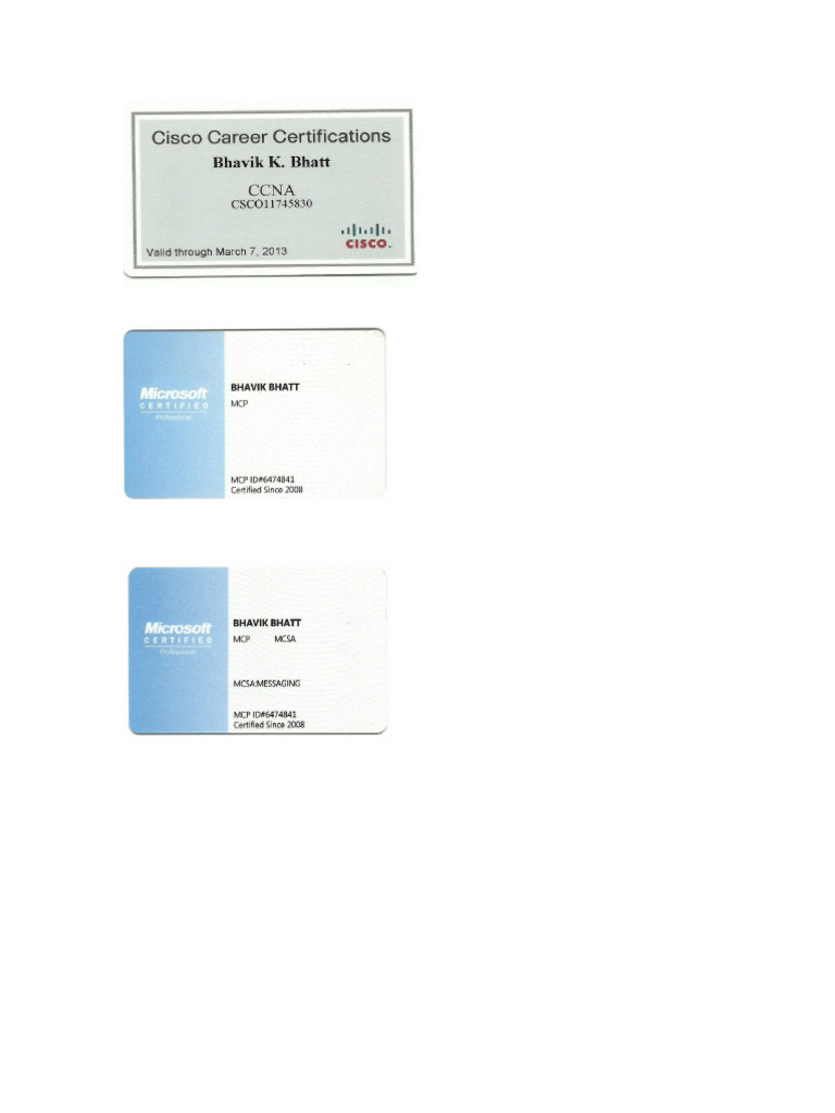 Certification & ID Card | PDF