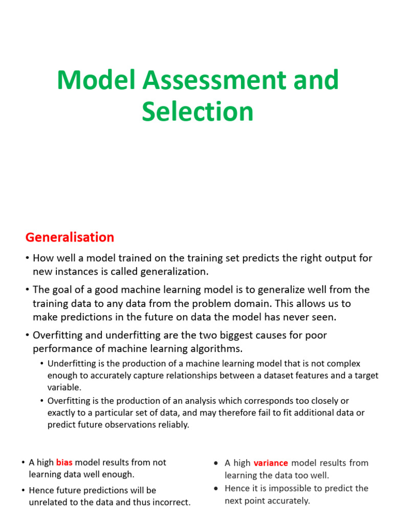 ML11 Generalization | PDF | Bootstrapping (Statistics) | Statistical Inference