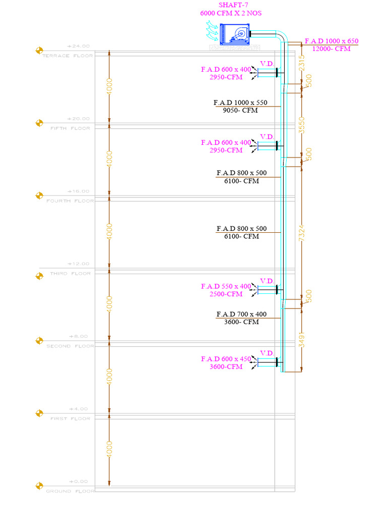 Fresh Air Riser Diagram-Shaft-7 | PDF