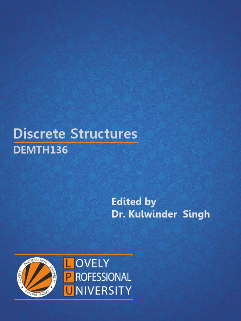 Demth136 Discrete Structures | PDF | Set (Mathematics) | Mathematics