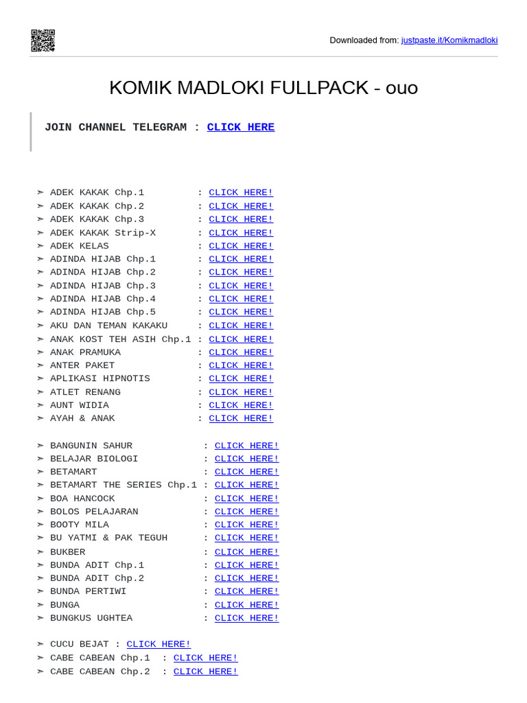 Komikmadloki Justpasteit | PDF