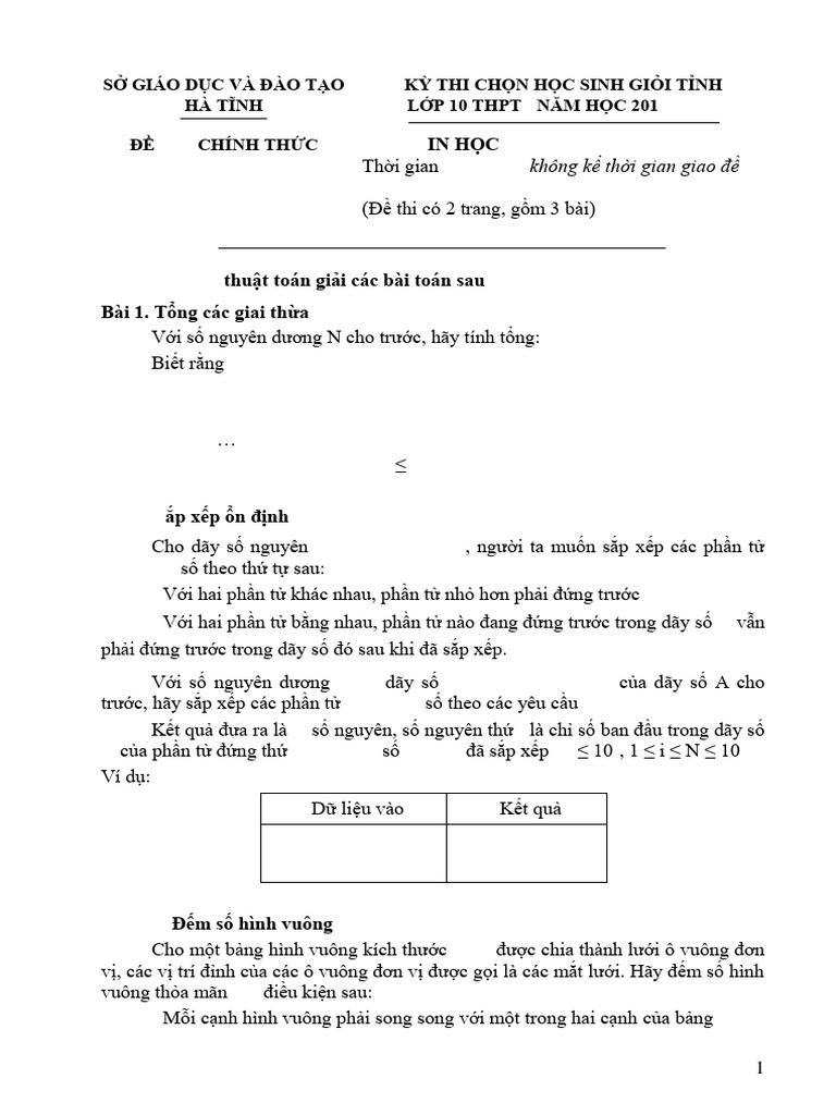 De Thi HSG Lop 10 Nam Hoc 2015 2016 1 | PDF