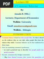Consumer Behavior in Grade 11 Economics | PDF | Utility | Demand