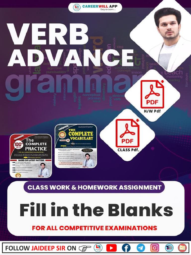 The Non-Finite Verbs Fill in The Blanks - 265447 - Crwill | PDF