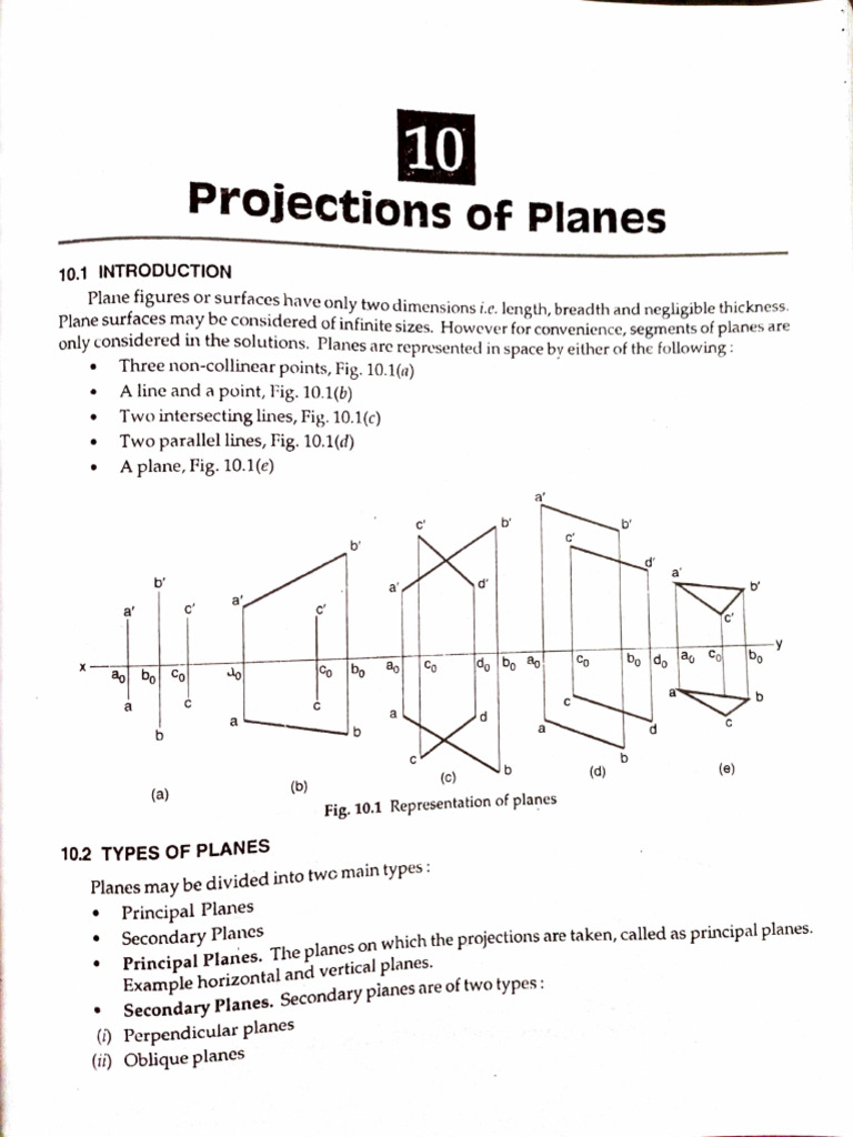Unit 3 Projection of Planes | PDF