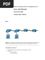 6.8.2 Lab - Configure NAT For IPv4 | PDF | Ip Address | Wide Area Network