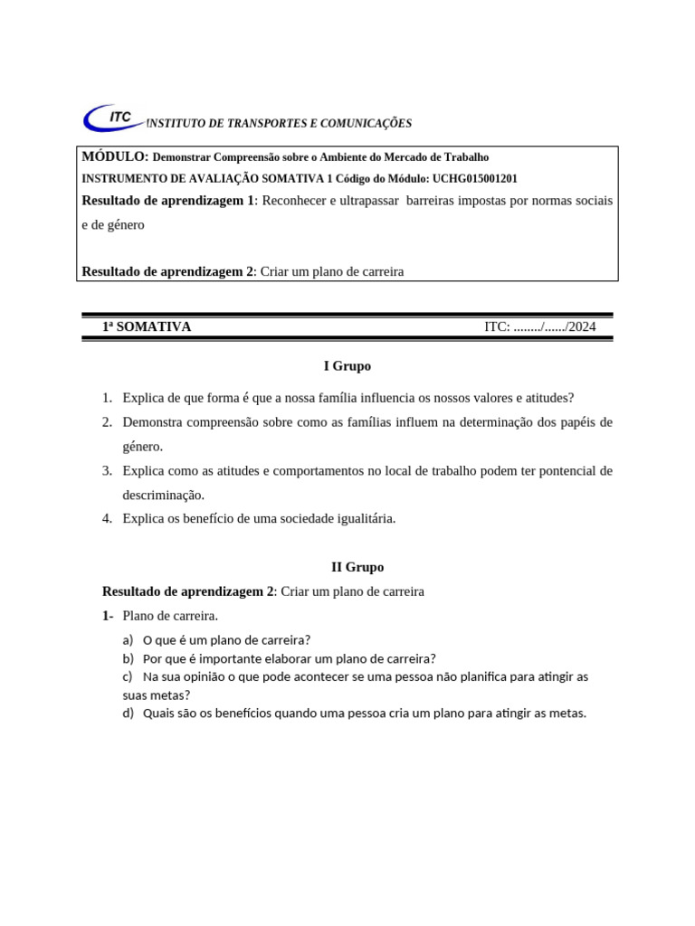 1 Somativa - Dcamt 2024 Noite | PDF