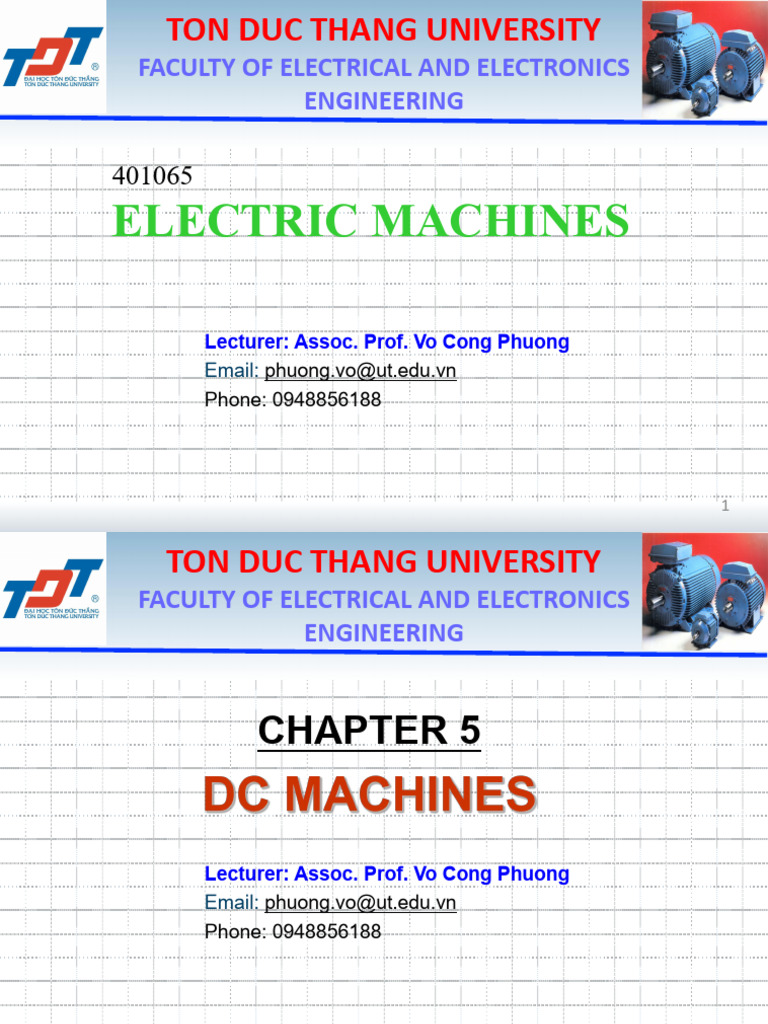 Chapter 5 - DC Machines-Vcphuong | PDF | Electric Motor | Electric ...