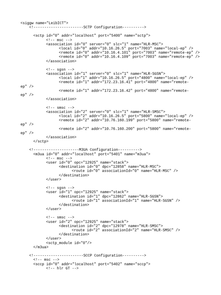 SUGW Config Updated | PDF