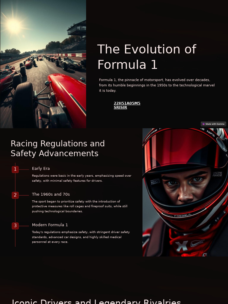 The Evolution of Formula 1 | PDF | Formula One | Formula Racing