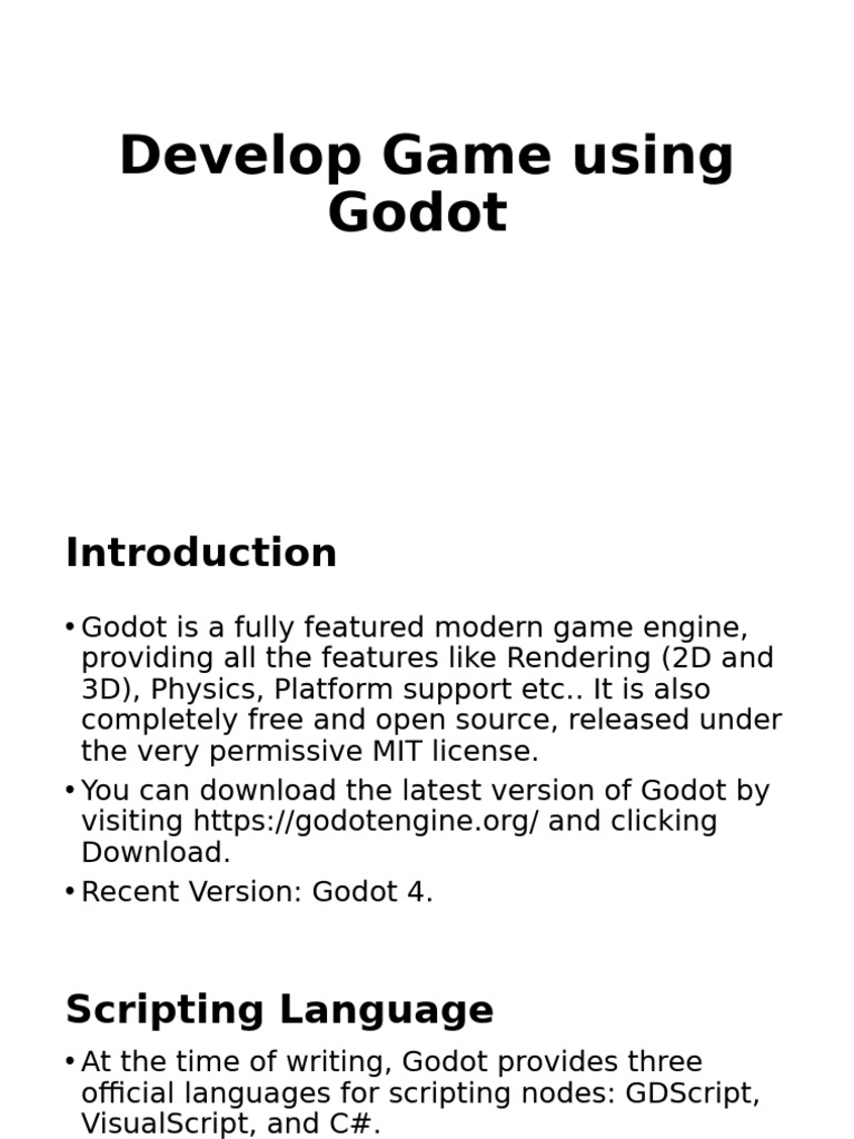 Develop Game using Godot | PDF | User Interface | Software Development