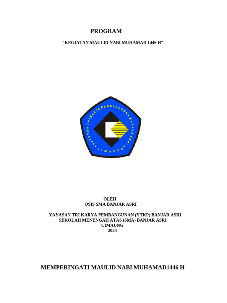 Program Maulid Nabi SAW | PDF