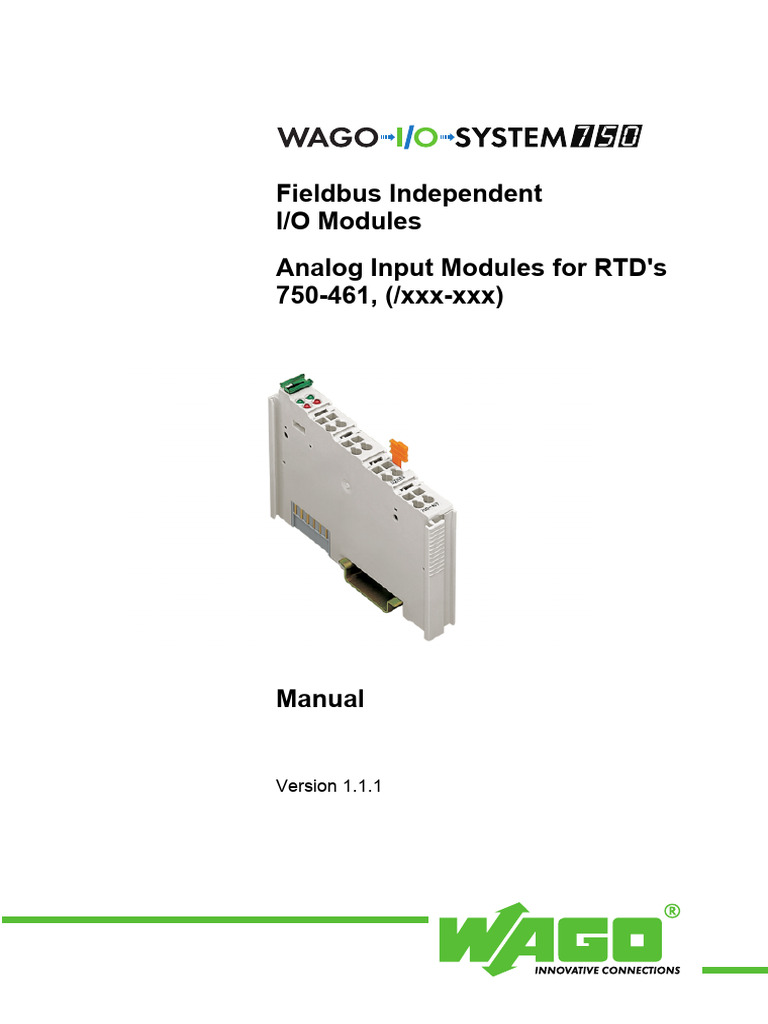 wago 7-461 RTD | PDF | Electrostatic Discharge | Computer Engineering