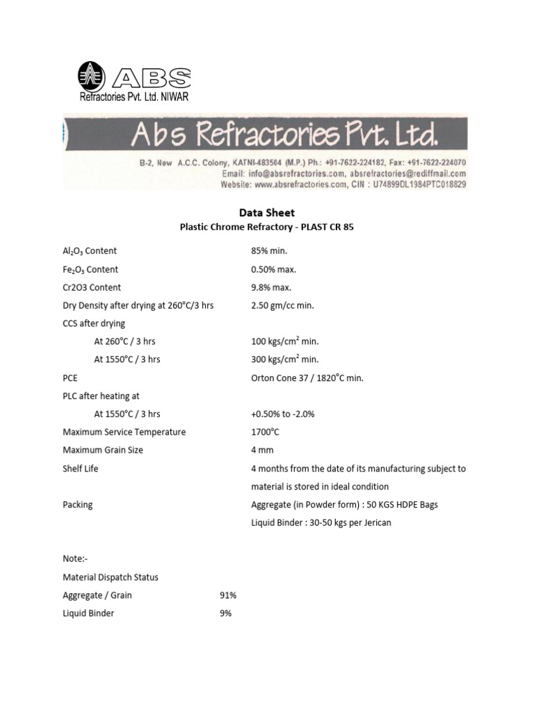 Data Sheet - Plastic Chrome | PDF