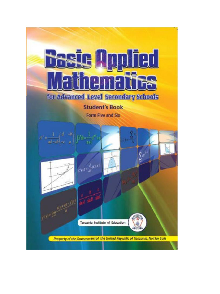 Basic Appied Mathematics F5 & F6 TIE | PDF
