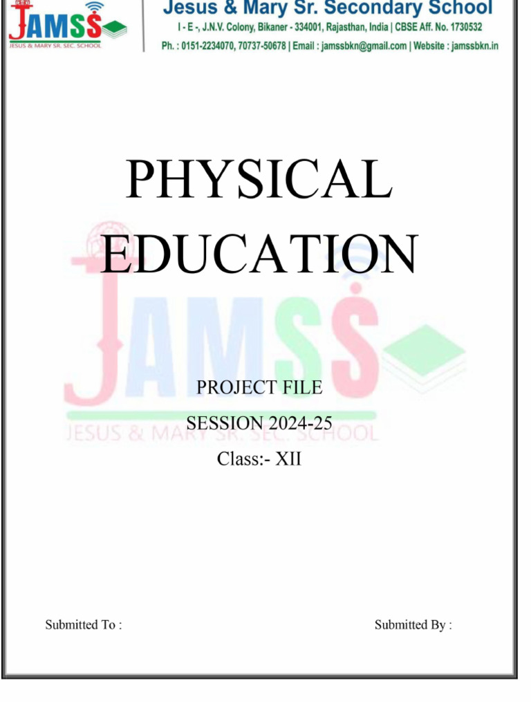 Physical Education Project | PDF | Cricket | Bowling (Cricket)