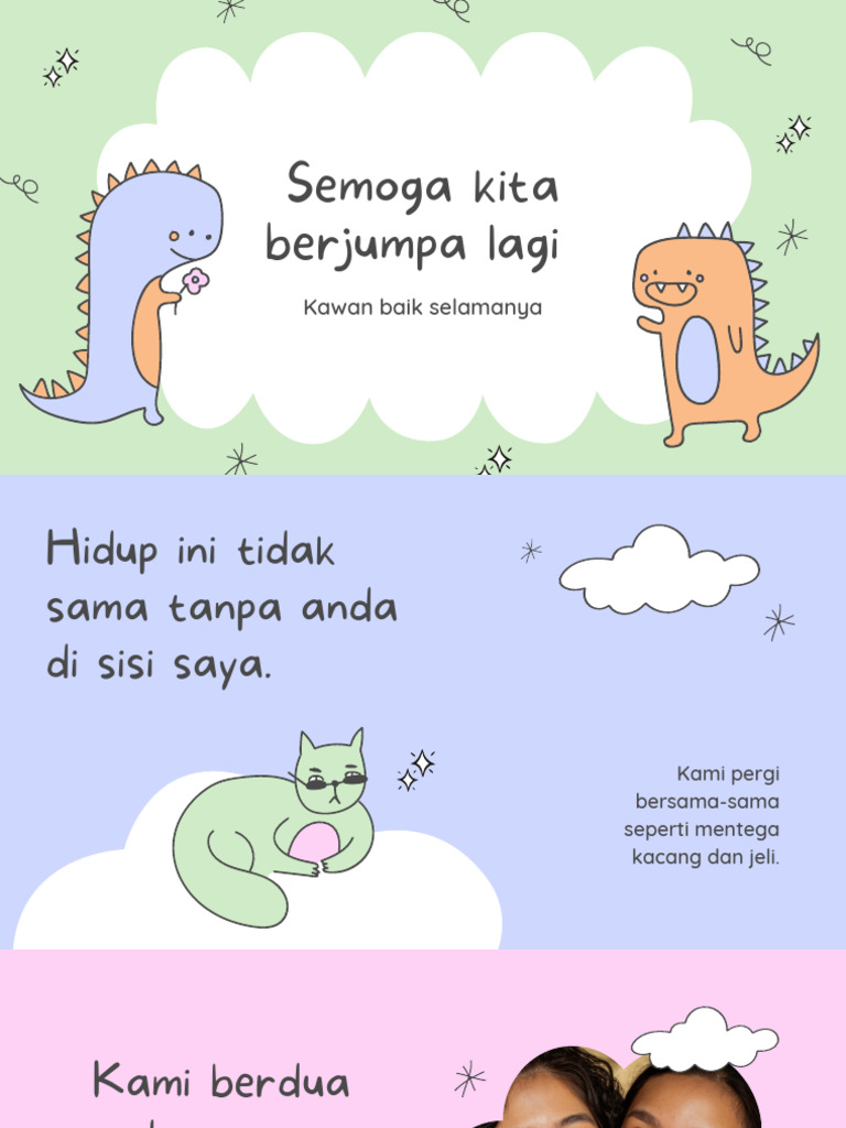 Pembentangan Ceria Ucapan Kawan Baik Bentuk Dan Corak Abstrak Warna ...