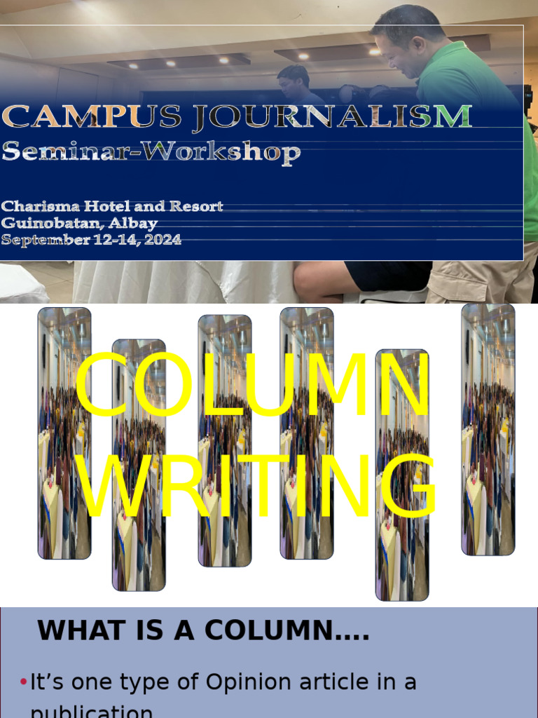 Column Writing | PDF | News | Human Communication