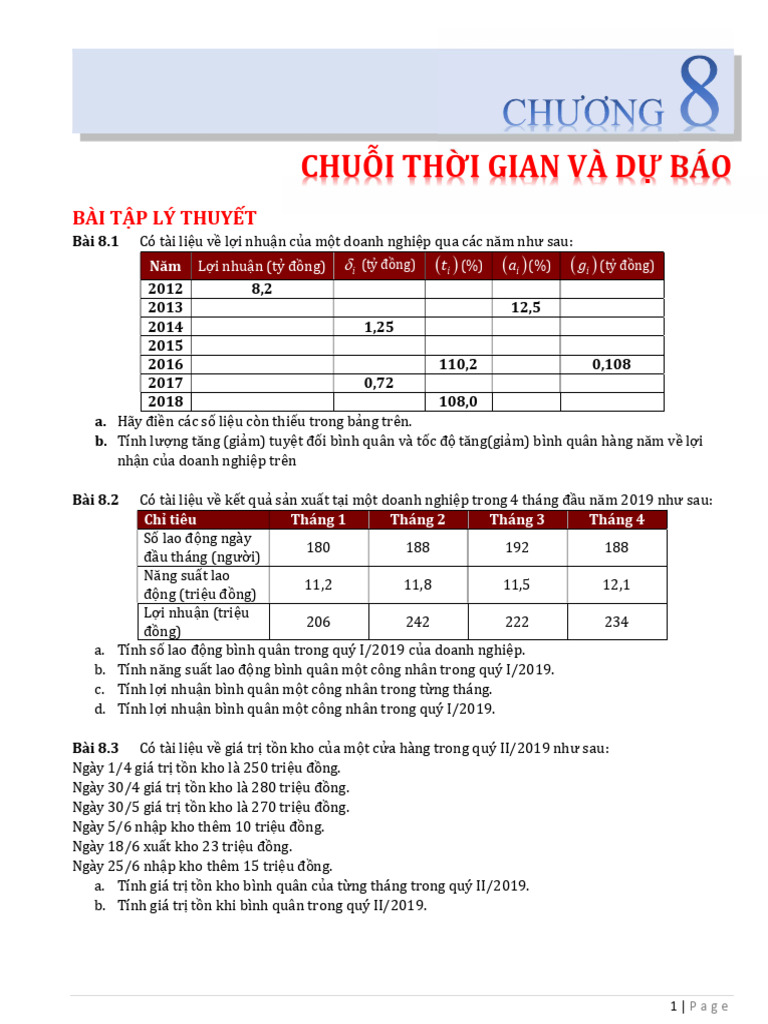 Bai Tap - C8 - Chu I TH I Gian | PDF