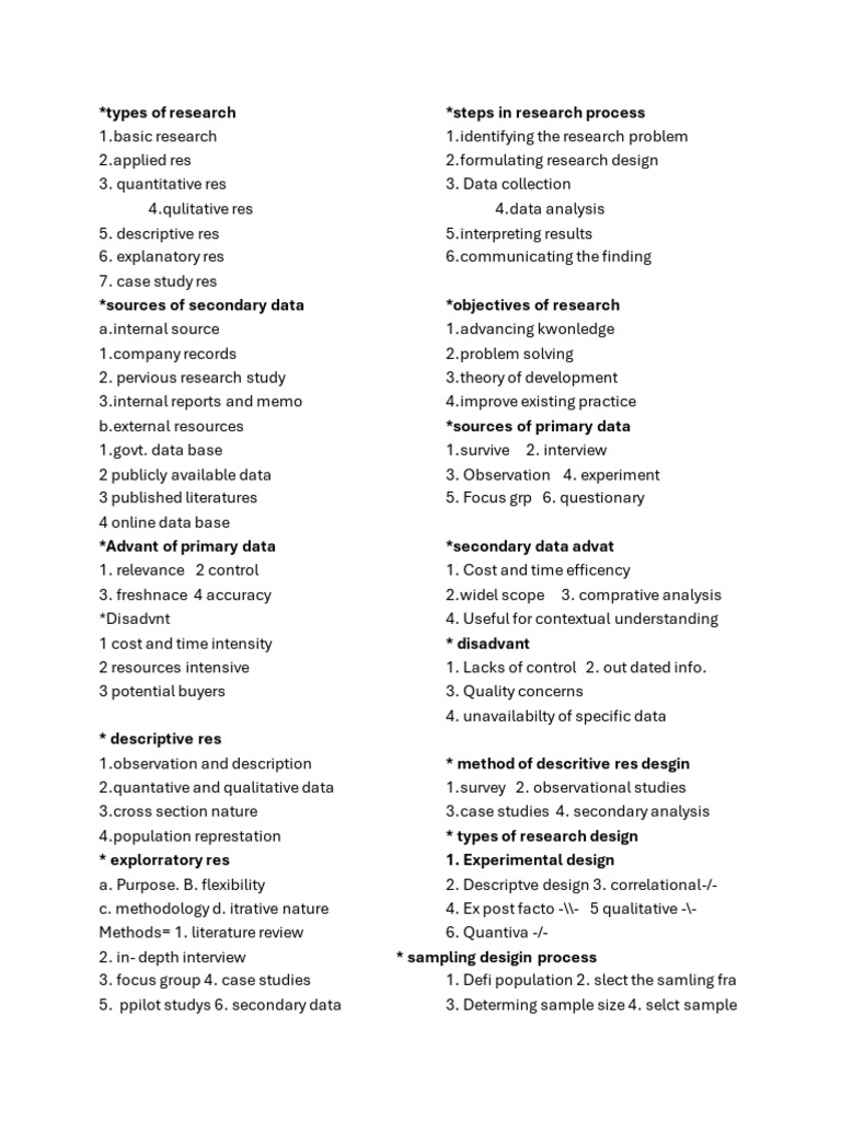 research methodology | PDF | Sampling (Statistics) | Methodology