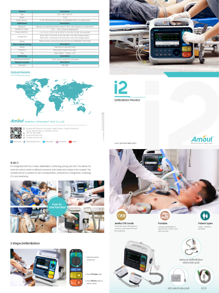 i2 brochure | PDF | Electrical Engineering | Cardiology