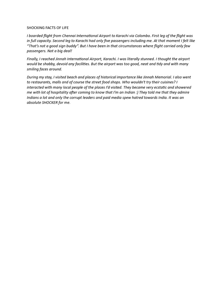 Shocking Facts of Life | PDF