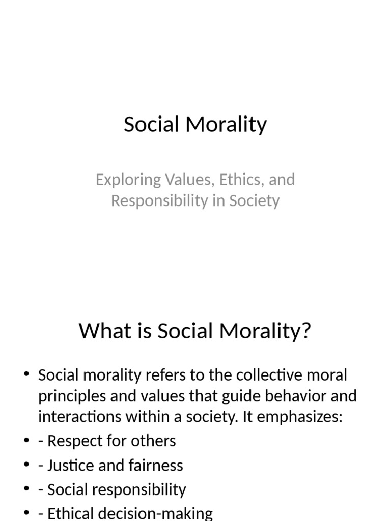 Social_Morality_Presentation | PDF