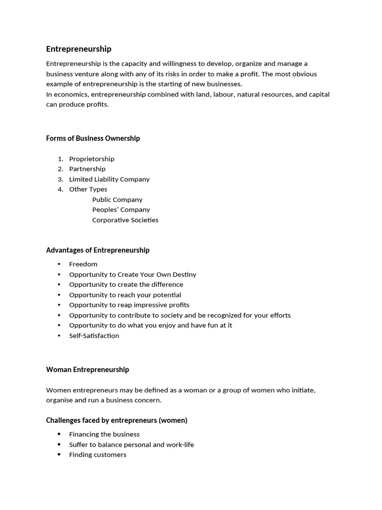 Special Notes | PDF | Entrepreneurship | Social Entrepreneurship
