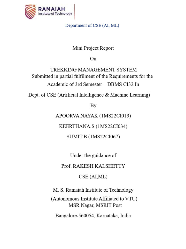 DBMS Cover Page | PDF