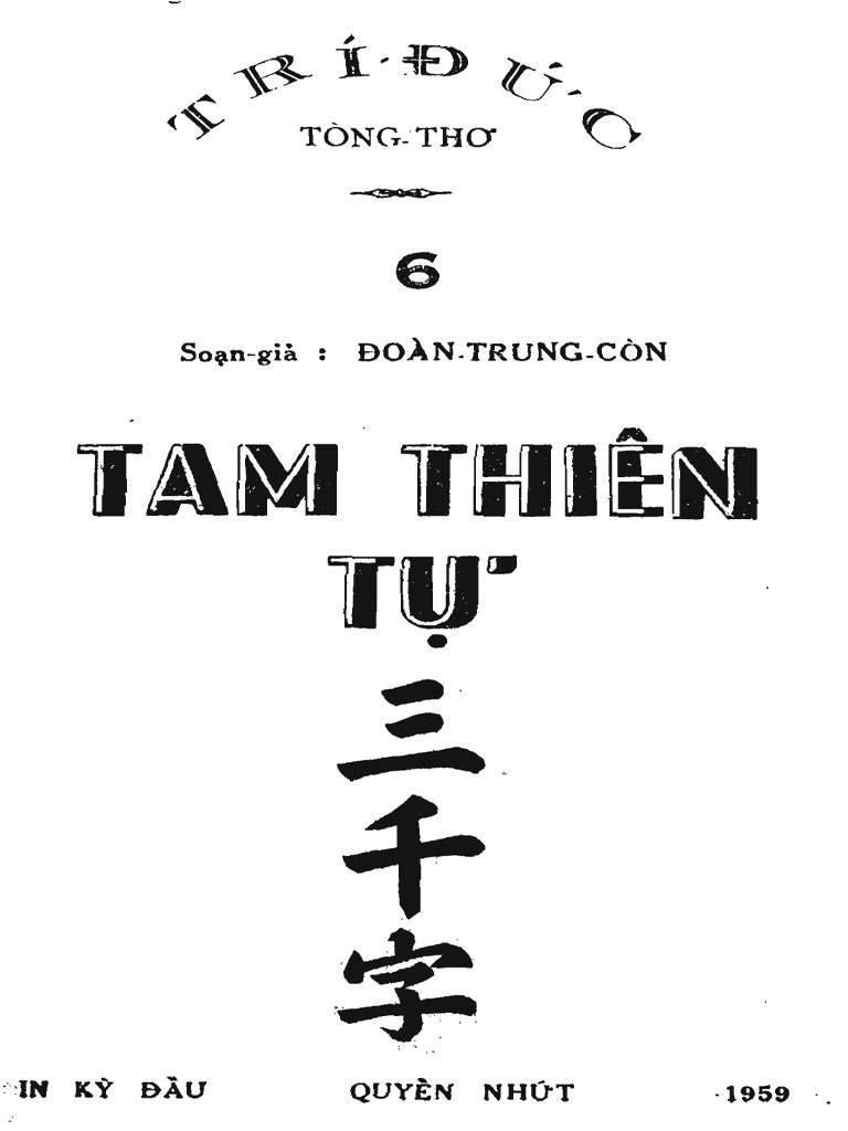 Tam Thien Tu-1959 (Doan Trung Con) | PDF
