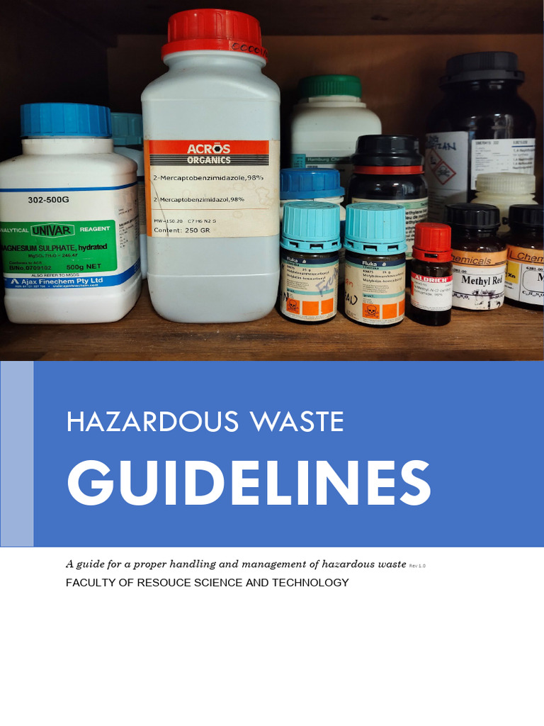 Waste Disposal Guideline - Fsts | PDF | Waste | Ether