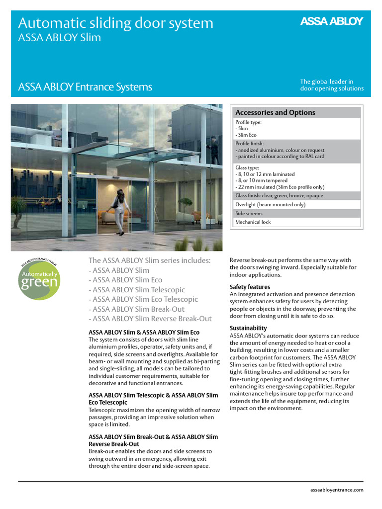 Product_range_brochure_ASSA_ABLOY_Slim_en | PDF | Door