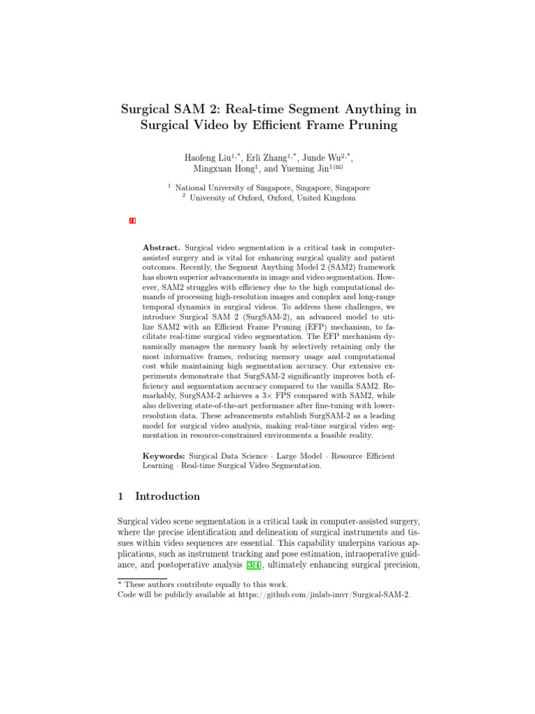2408.07931v1surgical SAM 2: Real-Time Segment Anything in Surgical ...