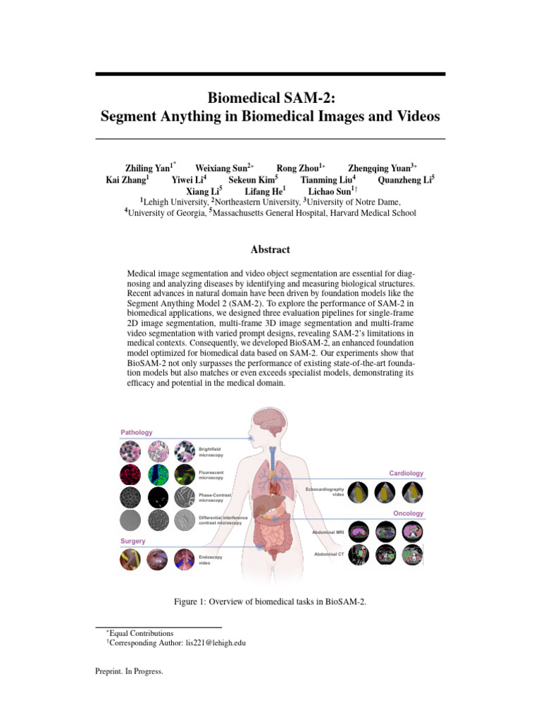 2408.03286v2biomedical SAM 2: Segment Anything in Biomedical Images and ...