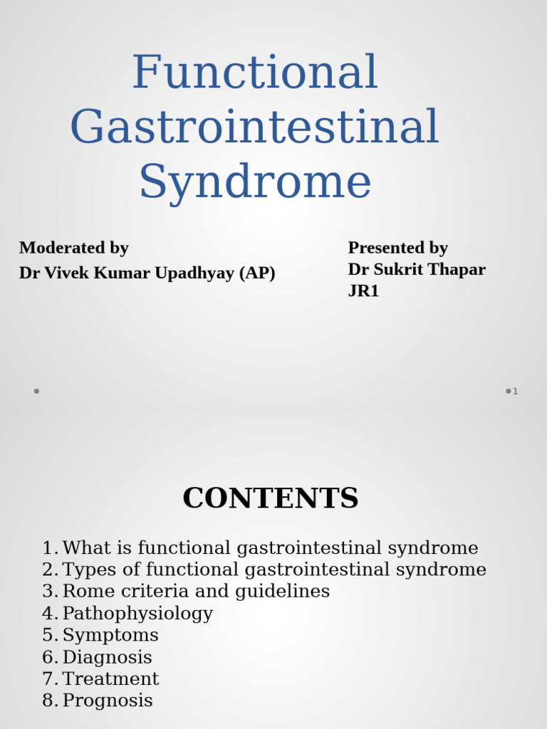 Understanding Functional Gastrointestinal Syndrome | PDF | Irritable ...