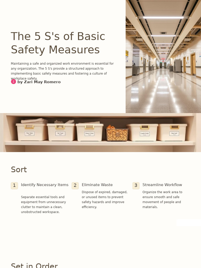 The-5-Ss-of-Basic-Safety-Measures | PDF | Safety | Hazards
