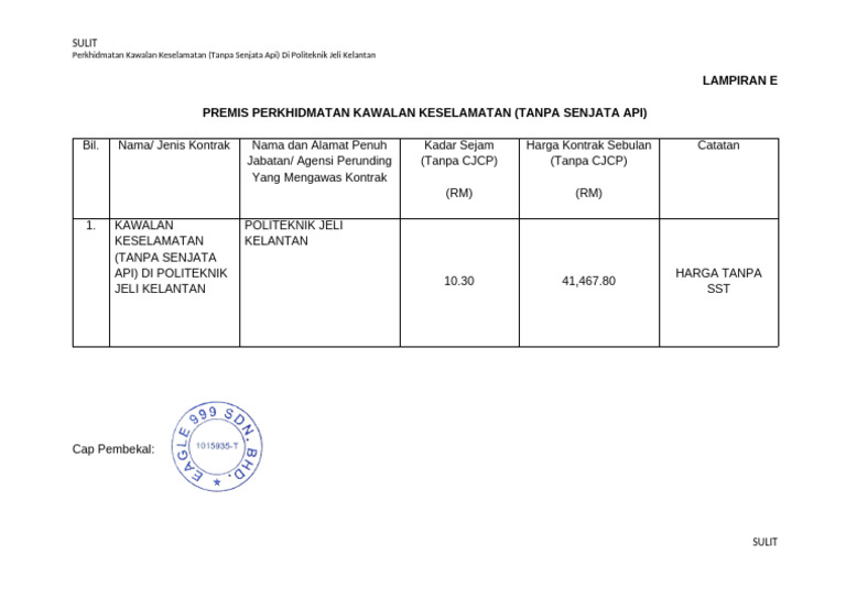 Lampiran e - Premis | PDF